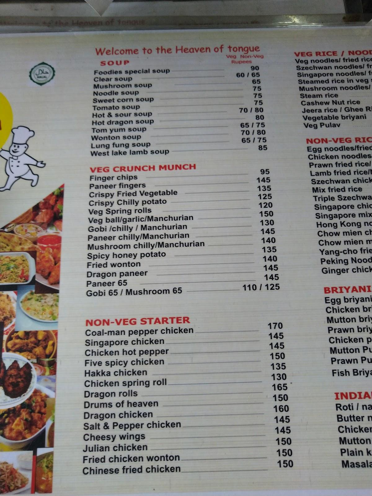 Menu at Foodies Kitchen, Ranipet