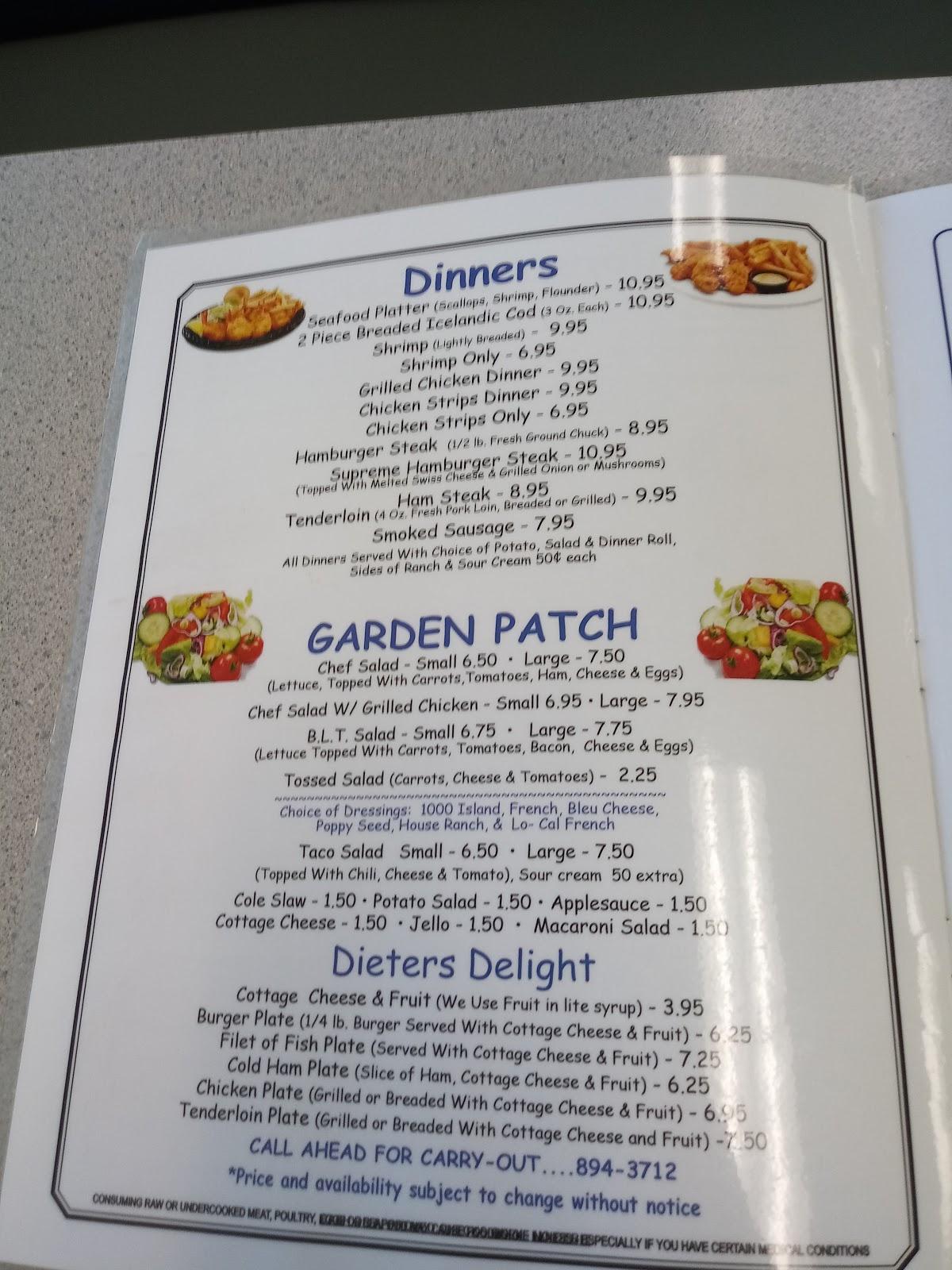 Menu at Dari Point fast food, Ligonier