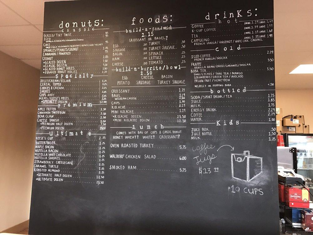 Menu at Donut Worry restaurant, Lawrenceville
