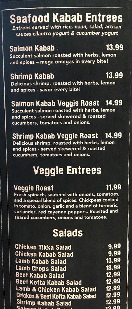 Menu at Grill Kabab restaurant, Chambersburg, Lincoln Way E