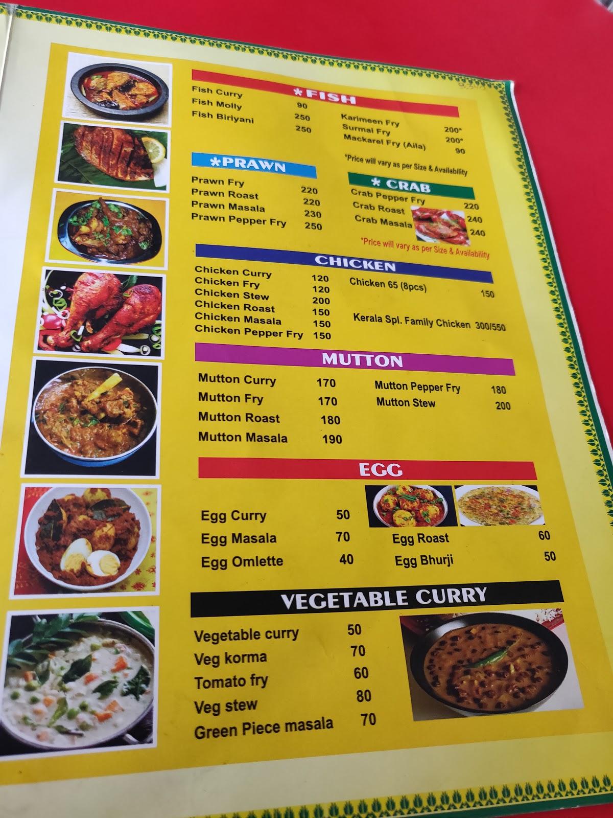 Menu at THARAVADU KERALA RESTAURANT, New Delhi