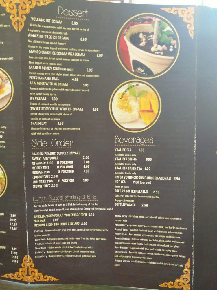 Menu at Amazing Thai restaurant, North Las Vegas, W Ann Rd #109