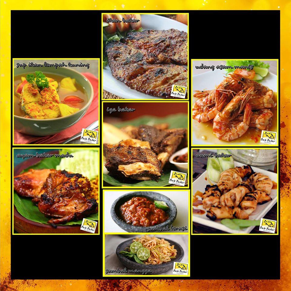 Menu at Bale Bakar restaurant, Jakarta