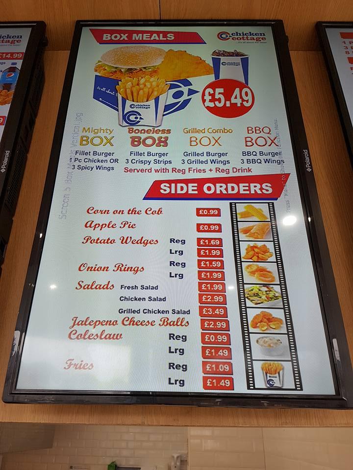 Menu at Chicken Cottage Charminster fast food, Bournemouth