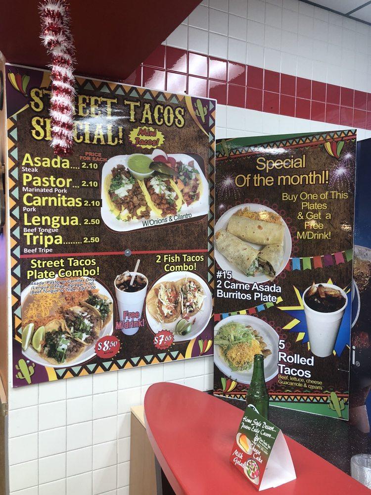 Menu at Los Alazanes Mexican Food restaurant, Barstow