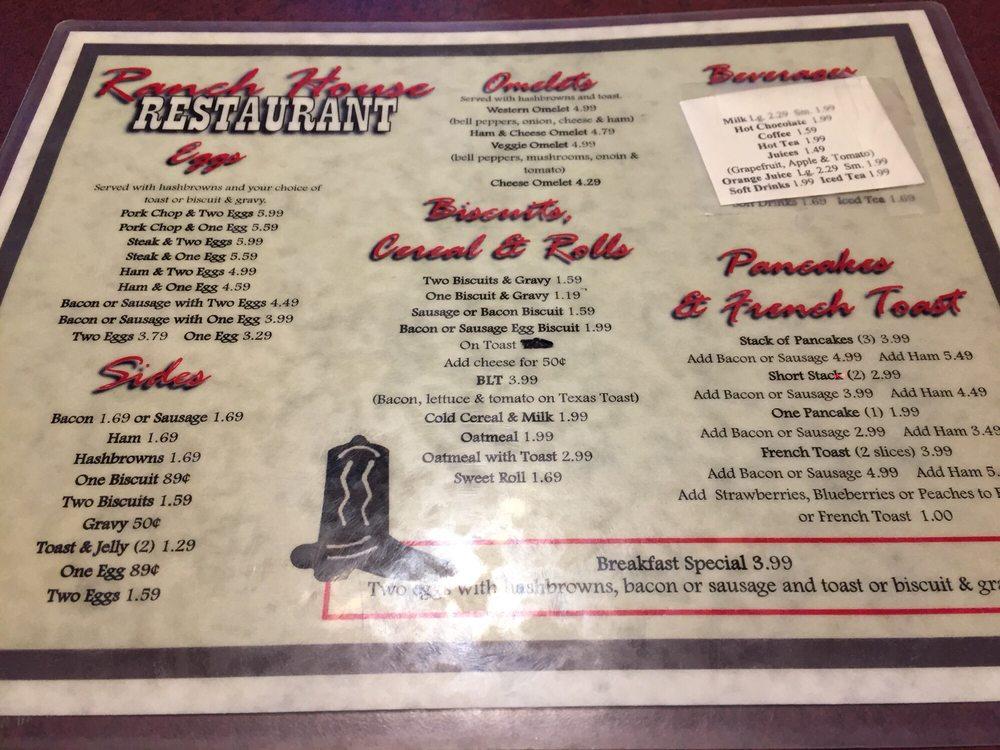 Menu at Ranch House restaurant, Stroud