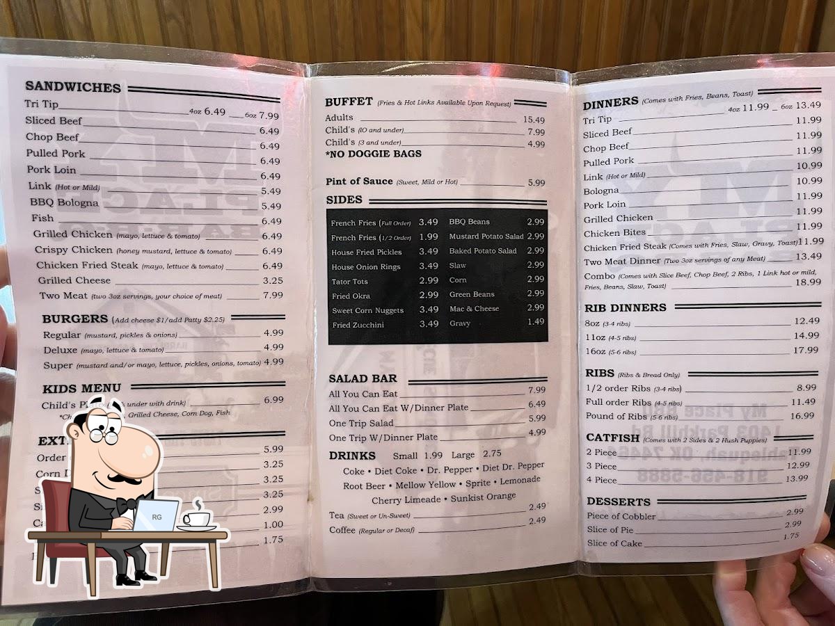 My Place BBQ Tahlequah, Tahlequah - Restaurant menu, prices and reviews