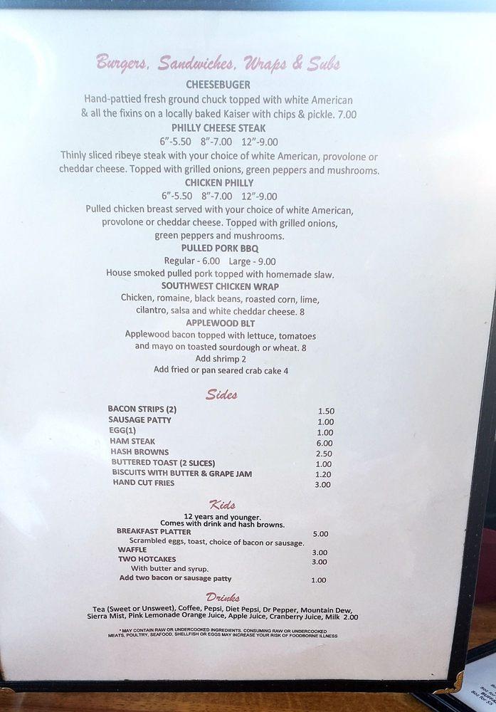 Menu at Sandbar Grill And Pub, Newport News