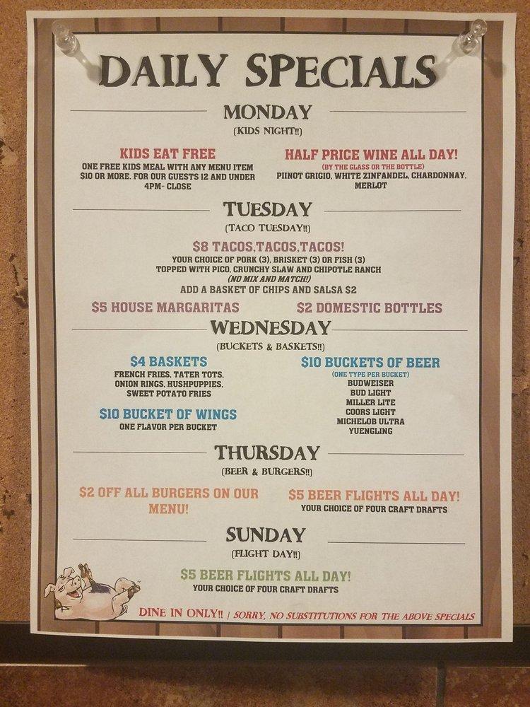 Menu at CarterQue BBQ & Grilling Co., Mount Airy
