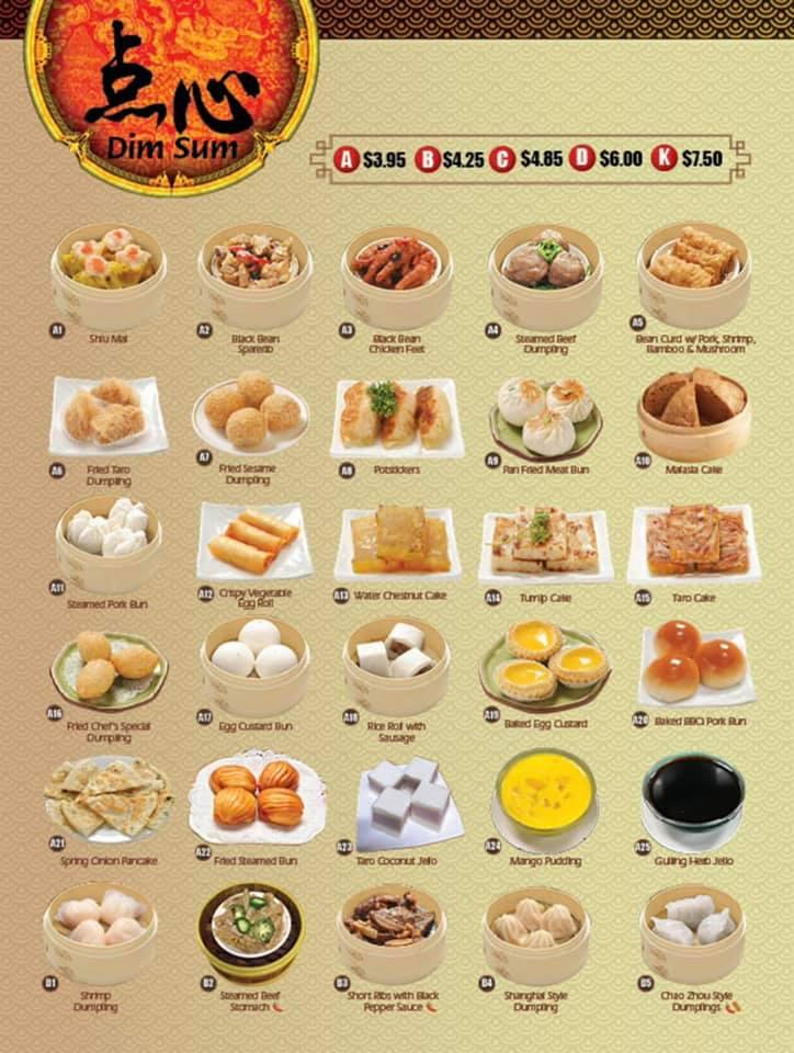 Menu at Four Seasons Chinese Restaurant, Clovis