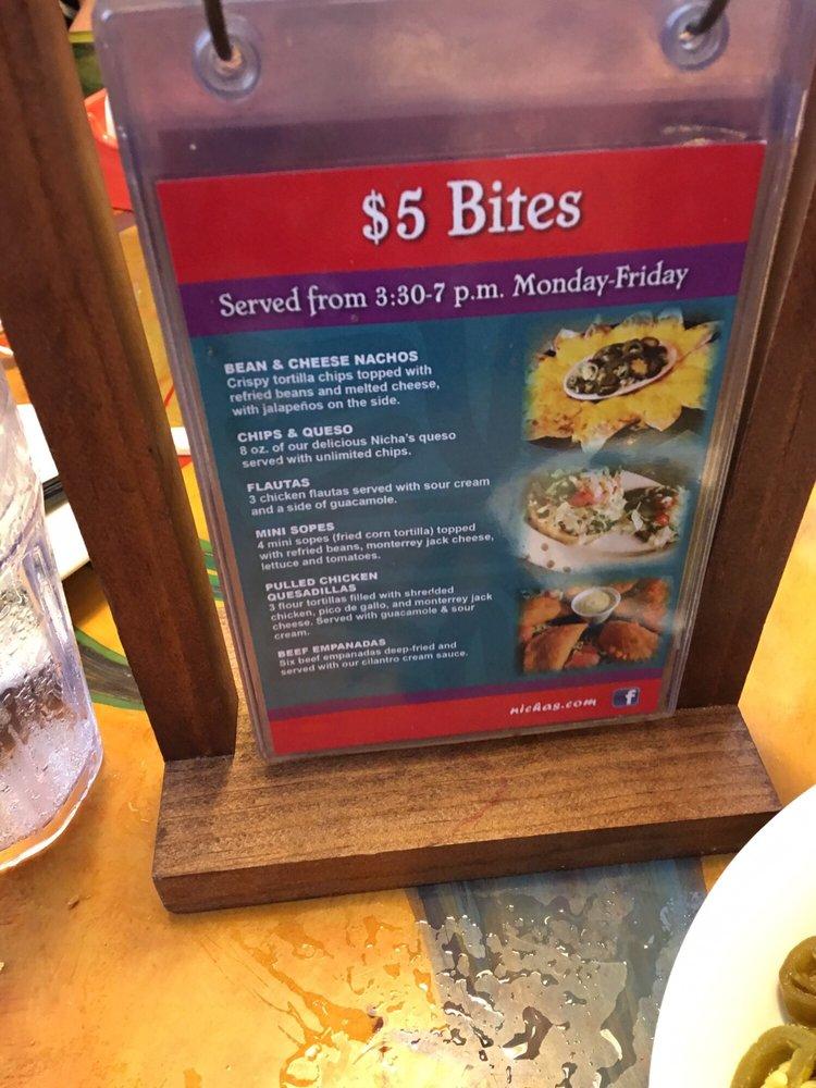 Menu at Nicha's Comida Mexicana - Southside restaurant, San Antonio ...