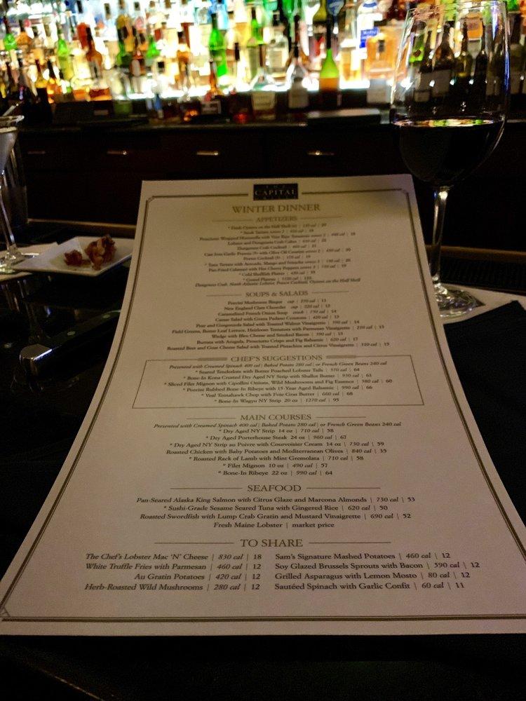 Menu at The Capital Grille pub & bar, Seattle