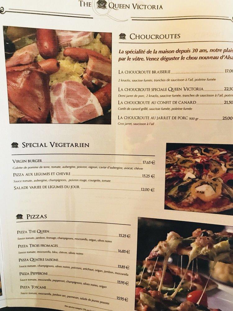Menu at The Queen Victoria pub & bar, Marseille, 1 Pl. aux Huiles