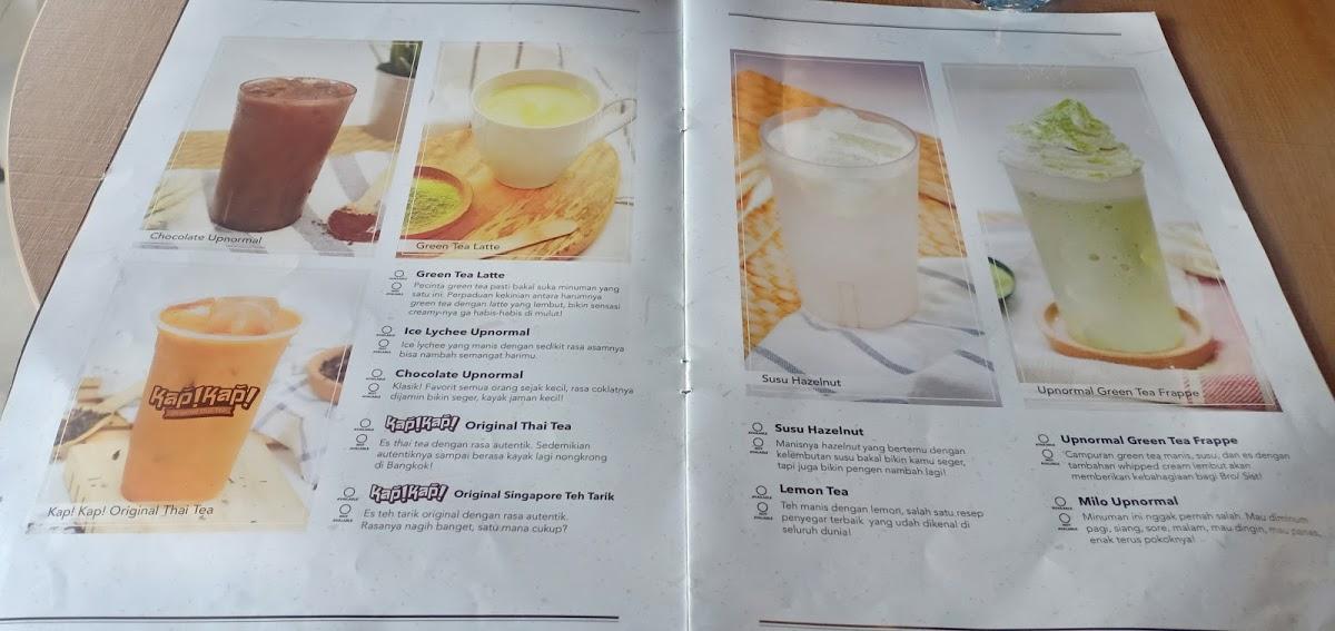 Menu at Warunk Upnormal Purwakarta cafe, Purwakarta