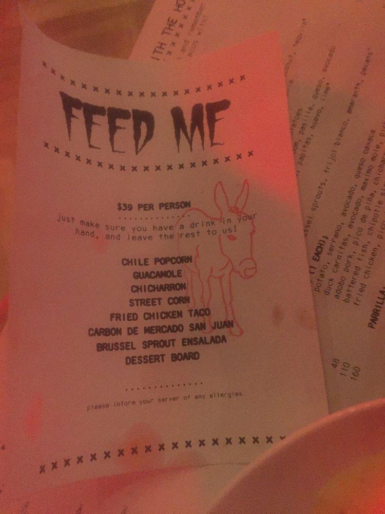 Menu at el Publico, Highgate