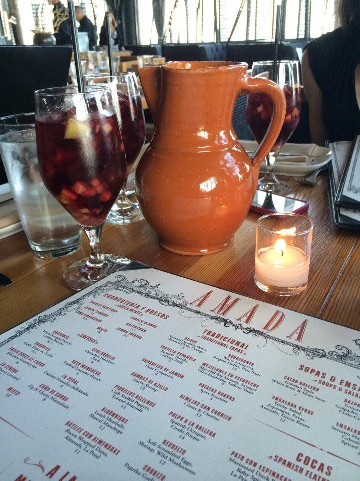 Menu at Amada pub & bar, Atlantic City, Amada Restaurant
