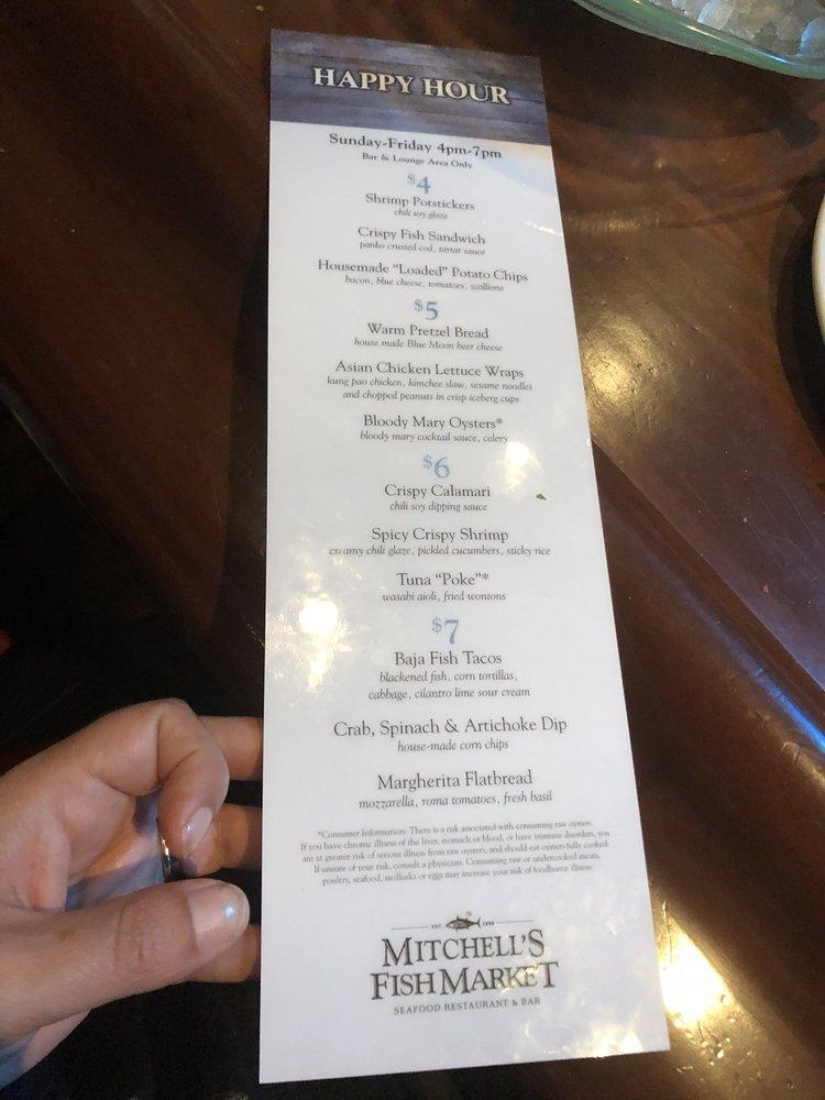 Menu at Columbus Fish Market pub & bar, Columbus, Olentangy River Rd