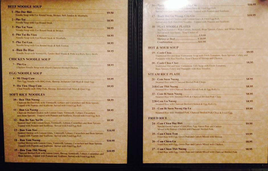 Menu at Green Papaya on Grand Ave restaurant, Fort Smith, Grand Ave