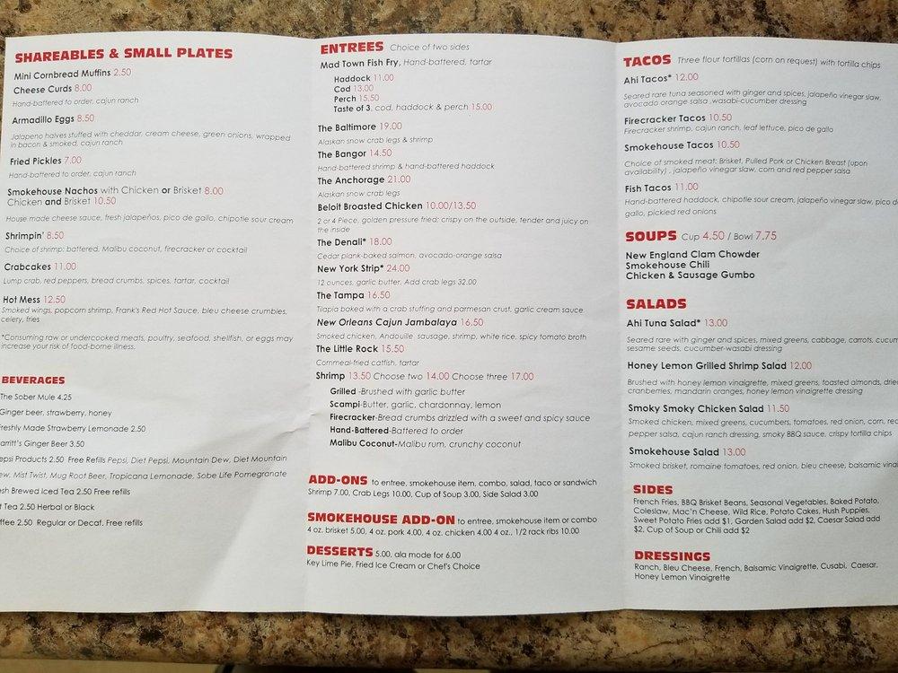 Extraordinary North And South Seafood Smokehouse Deforest Menu Photos