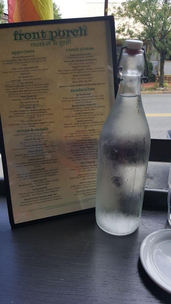 Menu at Front Porch Market & Grill pub & bar, The Plains