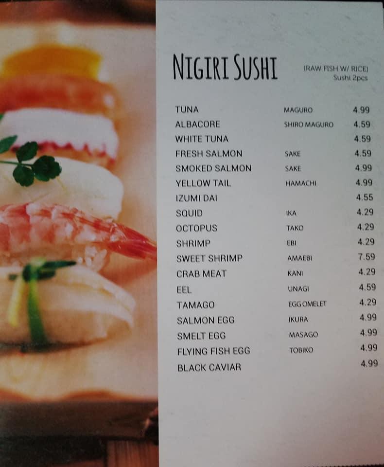 Menu at Kudo Steakhouse & Sushi, Lawton