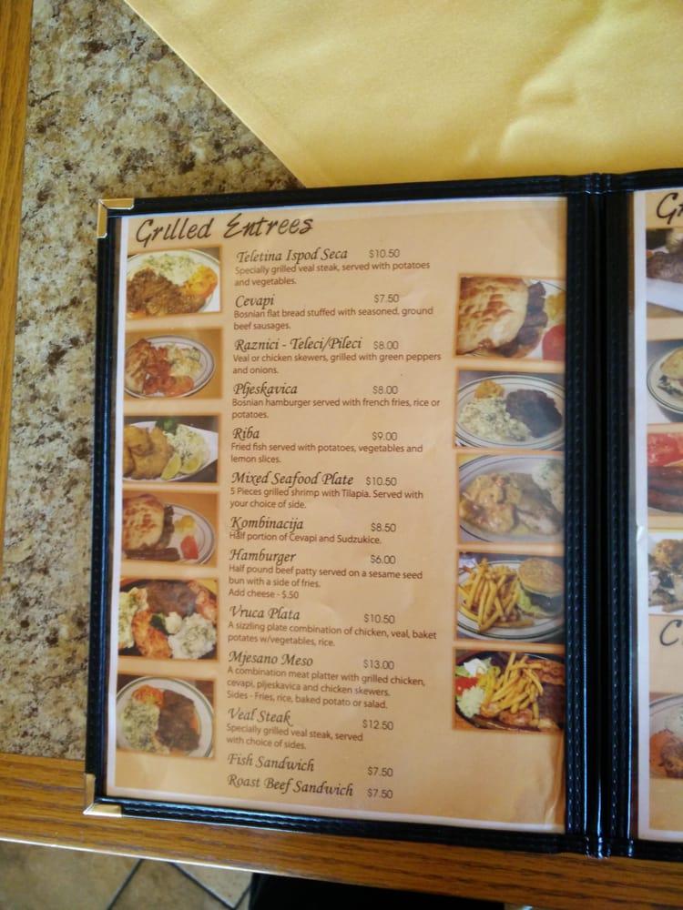Menu at Berix restaurant, Lemay