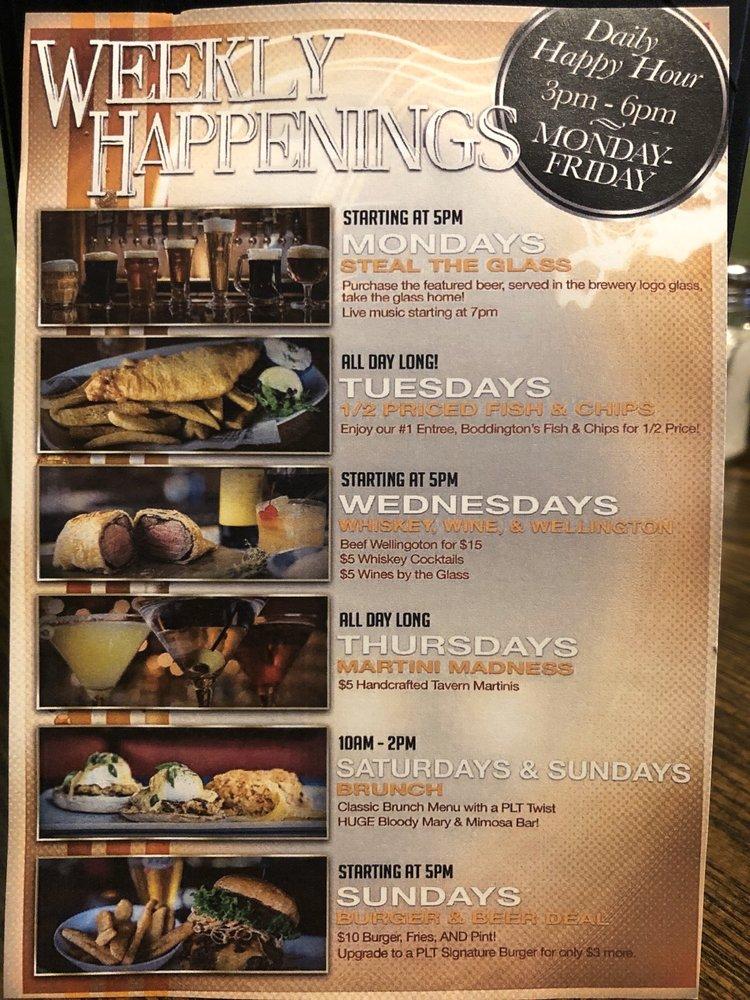 Menu at Park Lane Tavern of VB Kempsville pub & bar, Virginia Beach