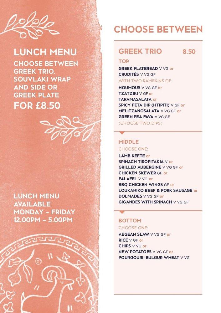 Menu at The Real Greek - Windsor restaurant, Windsor