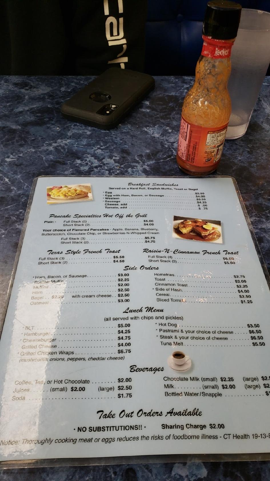 Menu at Branford Breakfast Connections restaurant, Branford