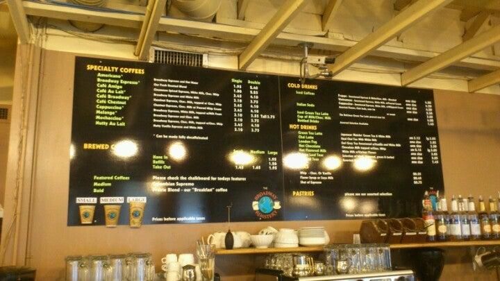Menu at Broadway Roastery restaurant, Saskatoon, 614 Broadway Ave