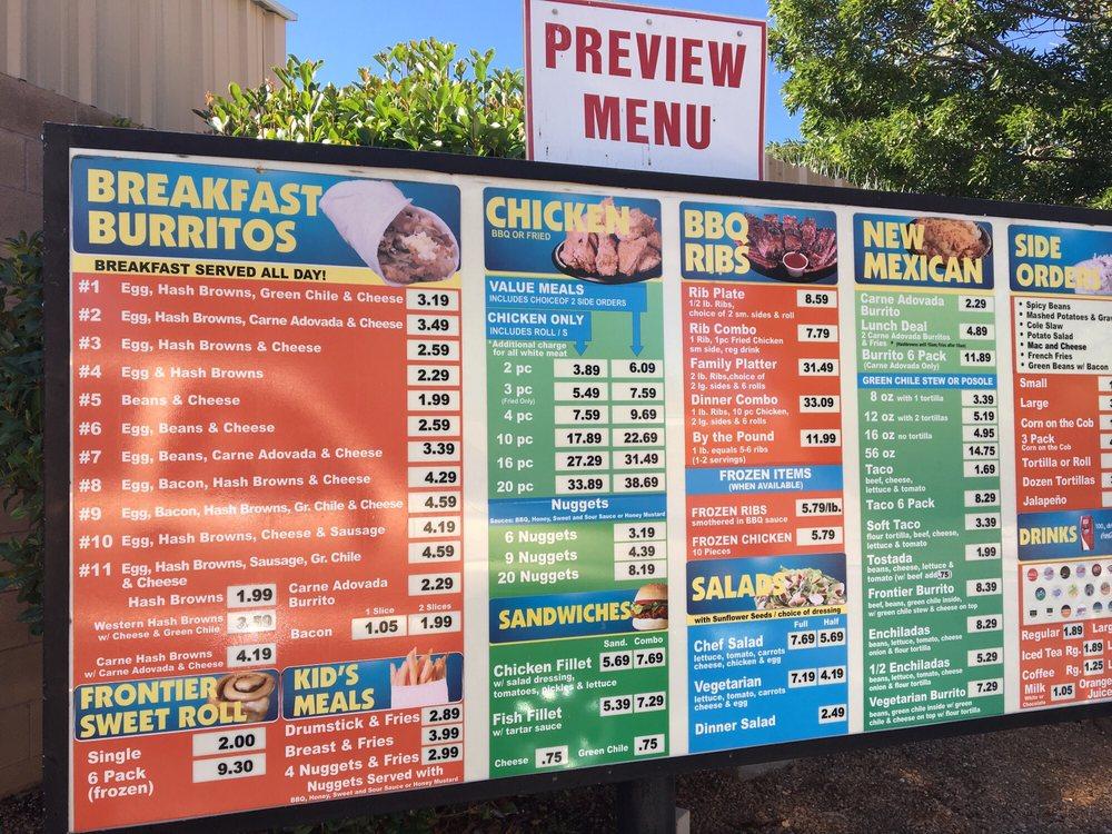 Menu at Golden Pride East BBQ, Albuquerque, Central Ave NE