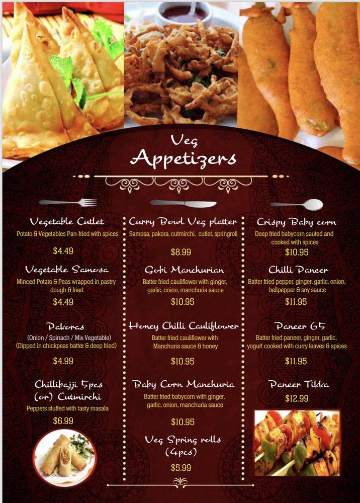 Menu at Curry Bowl Indian Restaurant, Folsom