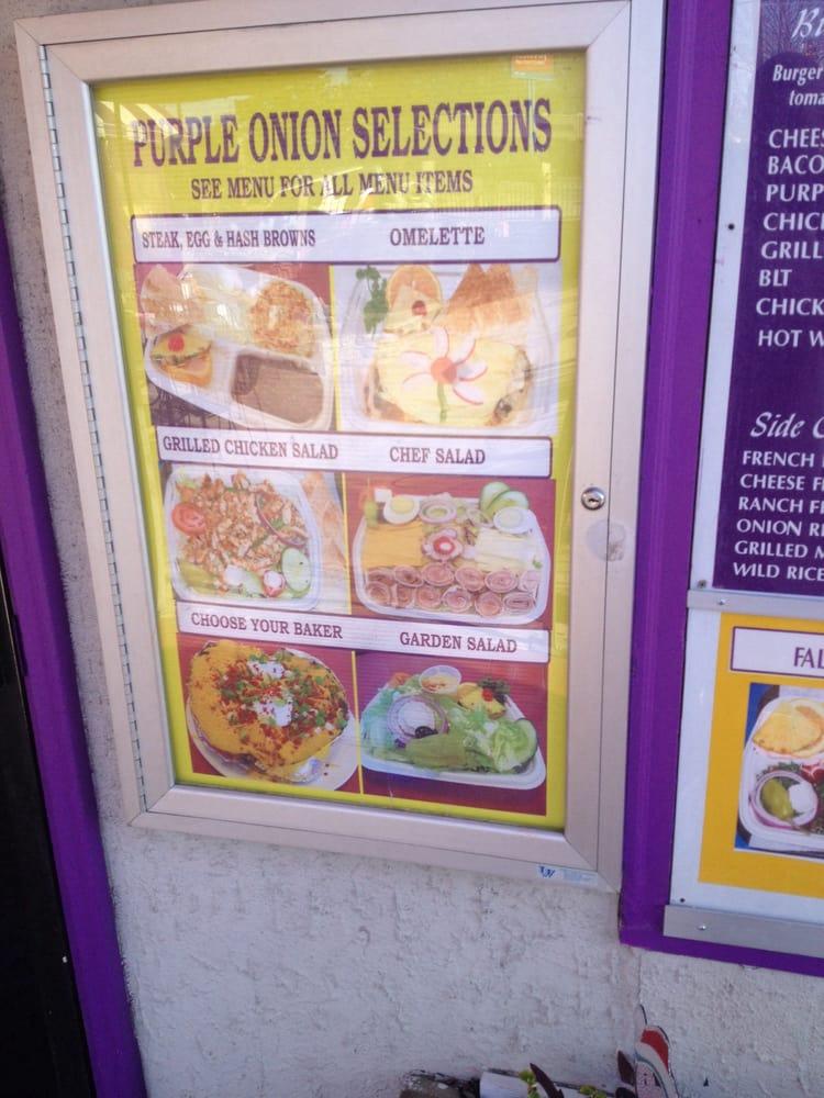 Menu at The Purple Onion Deli & Grill restaurant, Homewood, 479 Green ...
