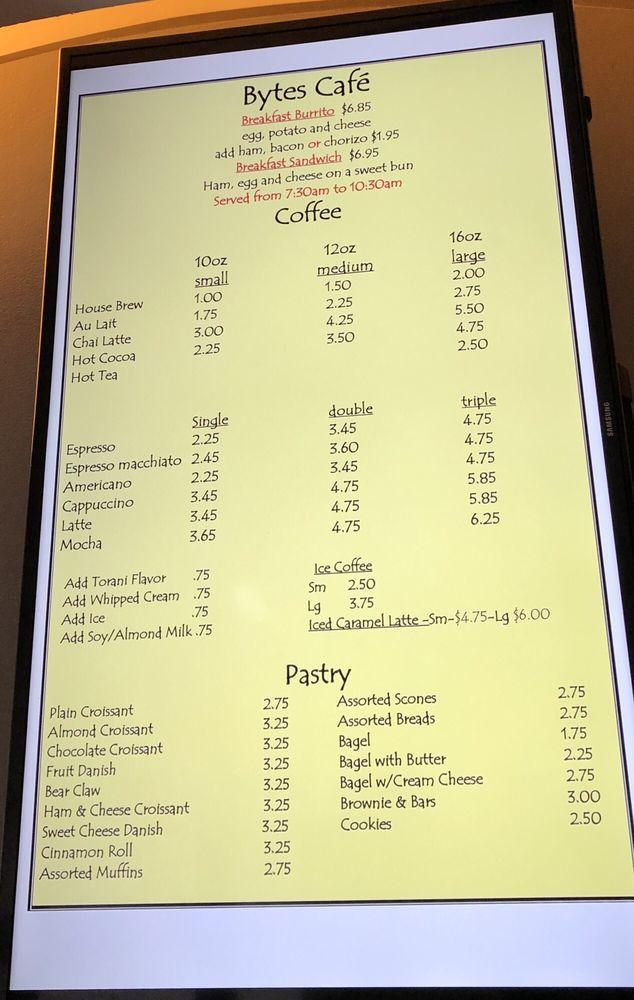 Carta de Bytes Cafe, Stanford
