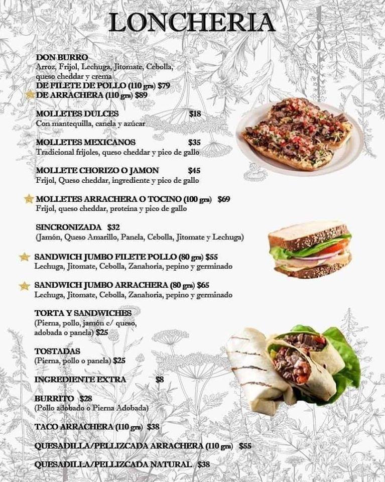 Menu at Restaurant & Cafeteria La Condesa, Tepic