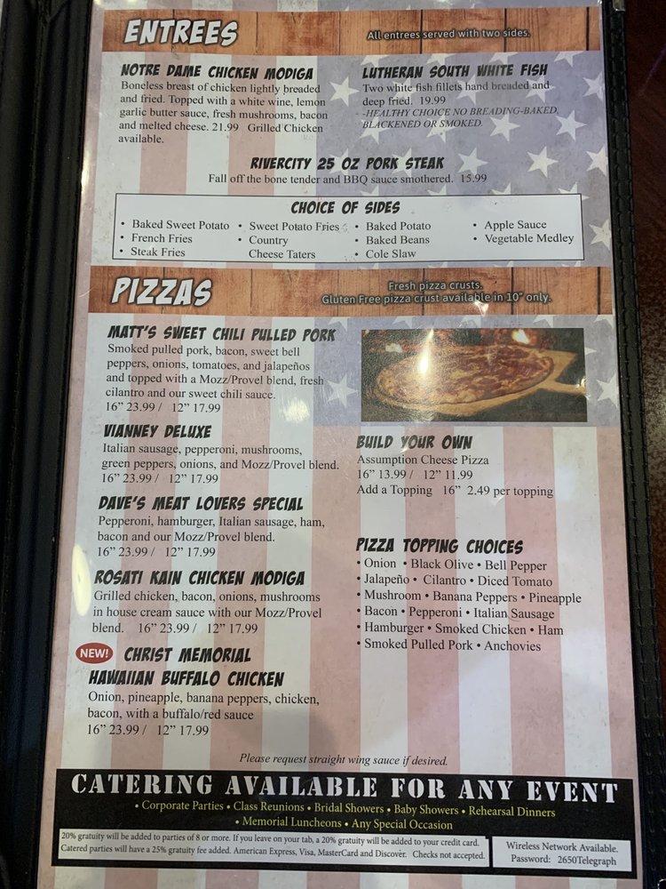 Menu at Cafe Telegraph Smoke Shack, Lemay, Telegraph Rd