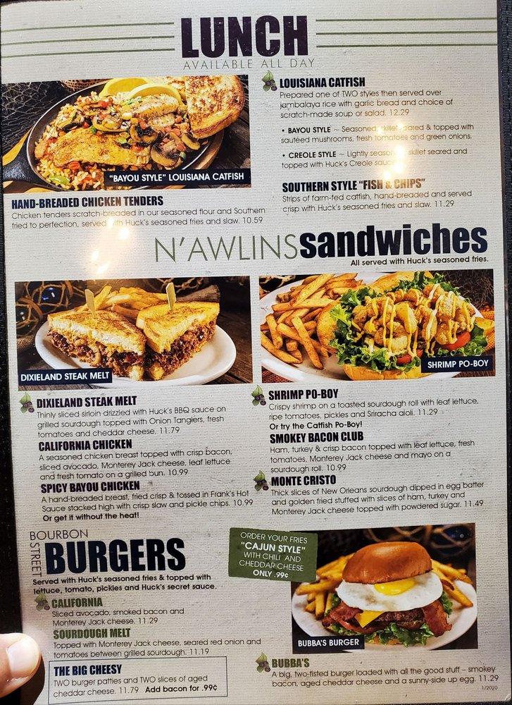 Carta del restaurante Huckleberry's Breakfast & Lunch, Oakdale