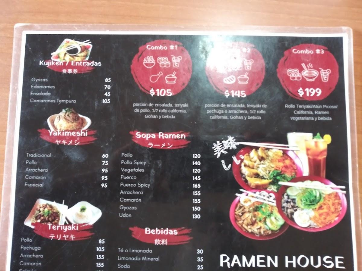 Menu at RAMEN HOUSE restaurant, Mexicali