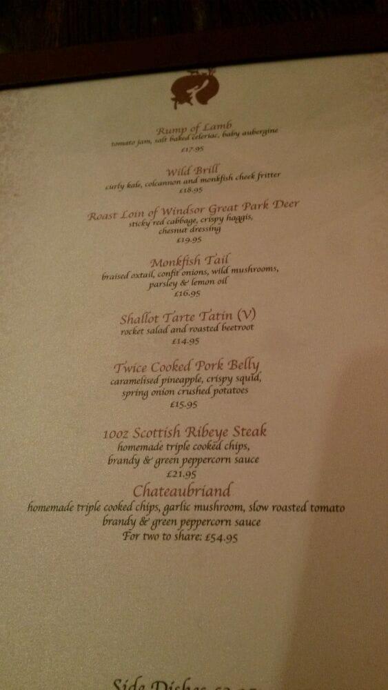 Menu at The Fox & Hounds pub & bar, Englefield Green