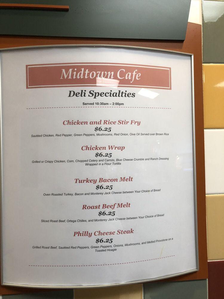 Menu at Midtown Cafe, Carson City