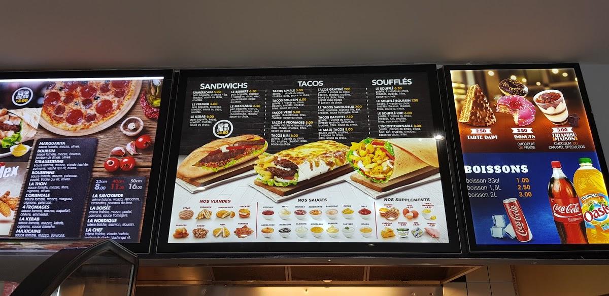 Menu at Planet' Burger restaurant, Villeurbanne