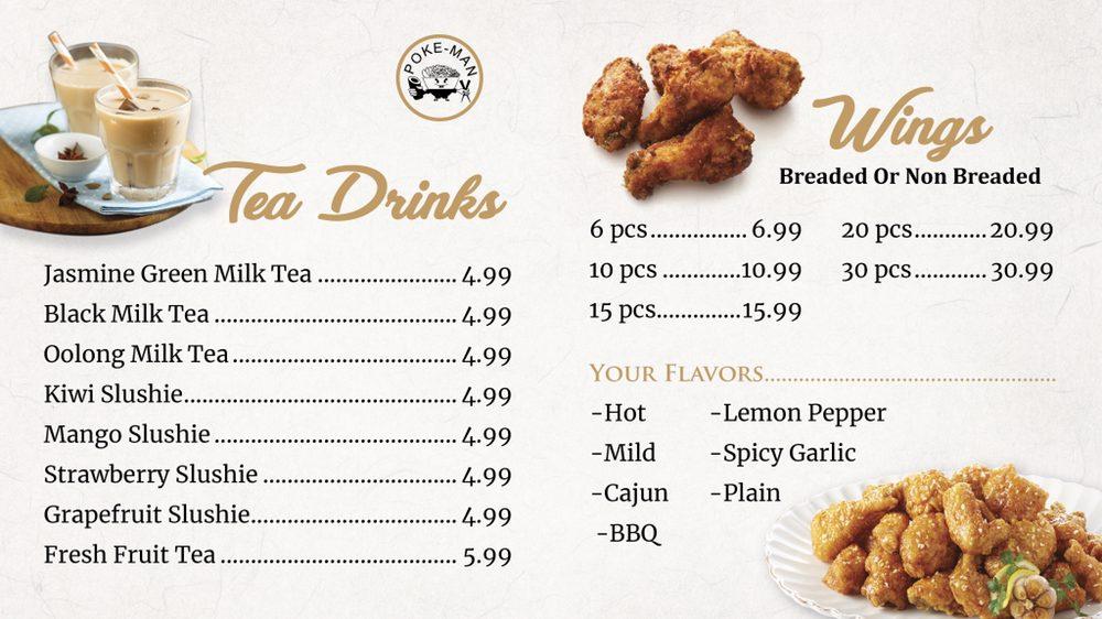 Menu at POKE-MAN pub & bar, Merrillville, 327 E 81st Ave