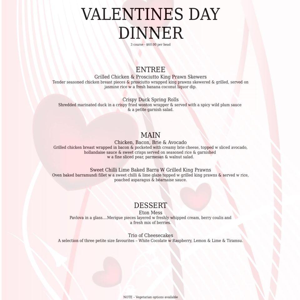 Menu at The Point Cafe Restaurant, Port Macquarie