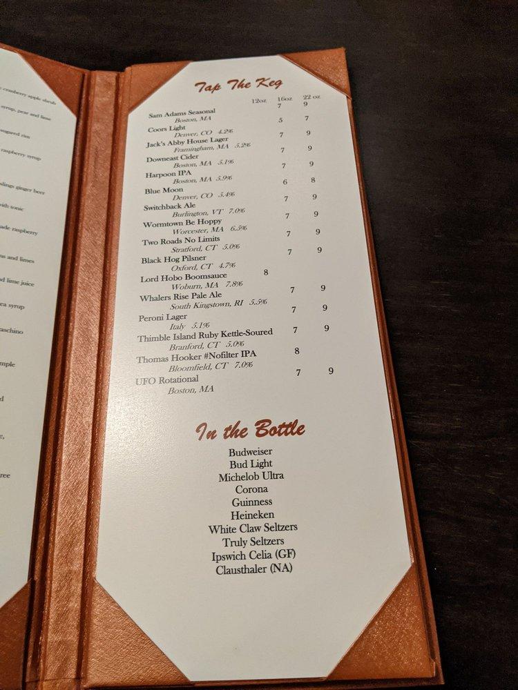 Menu at 110 Grill restaurant, Canton