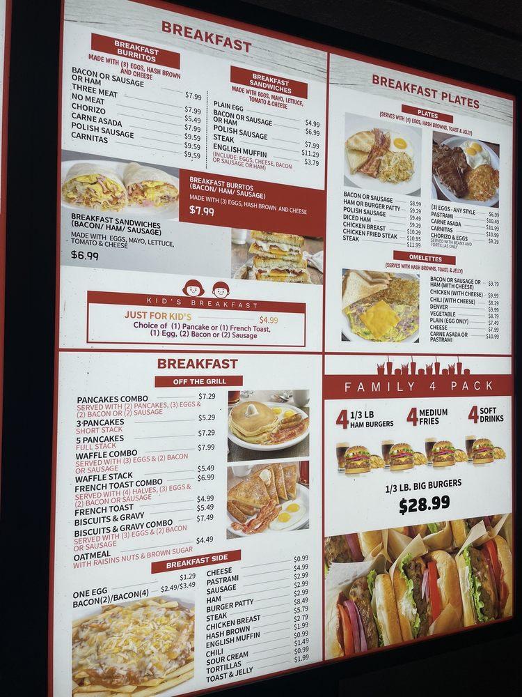 Menu at Douglas Burgers 23 restaurant, Lake Elsinore