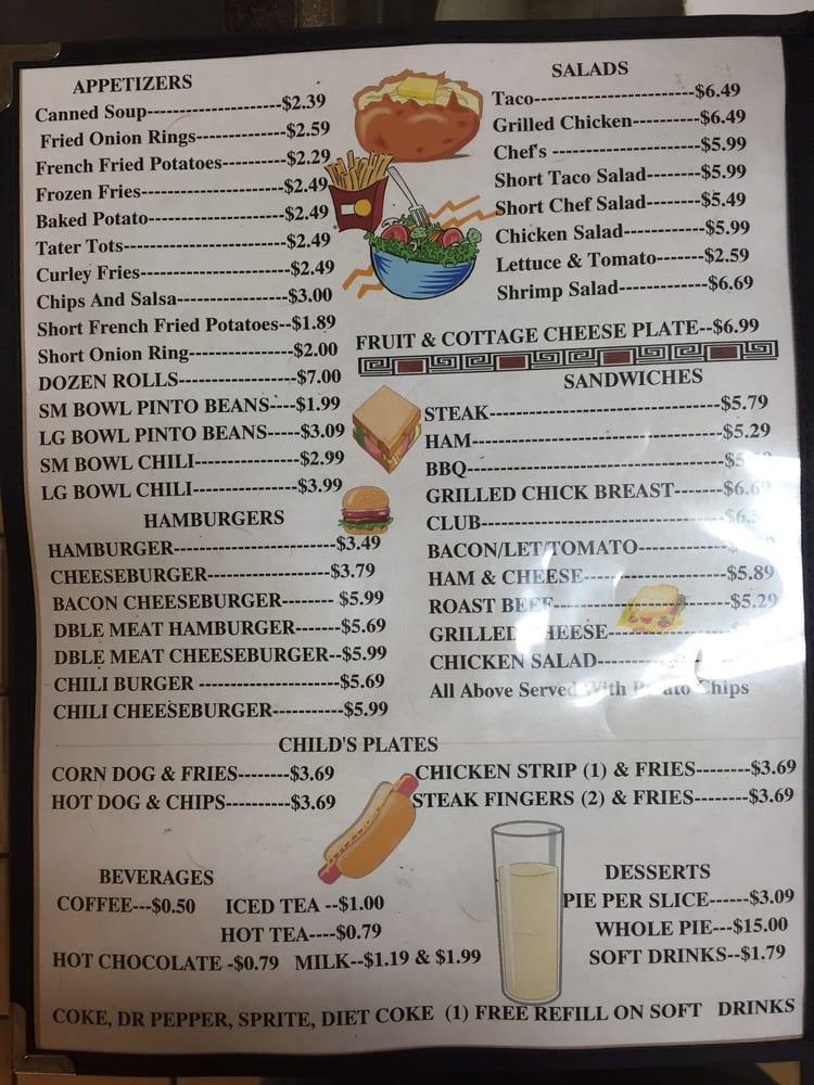 Menu at New Maverick Cafe, Seymour