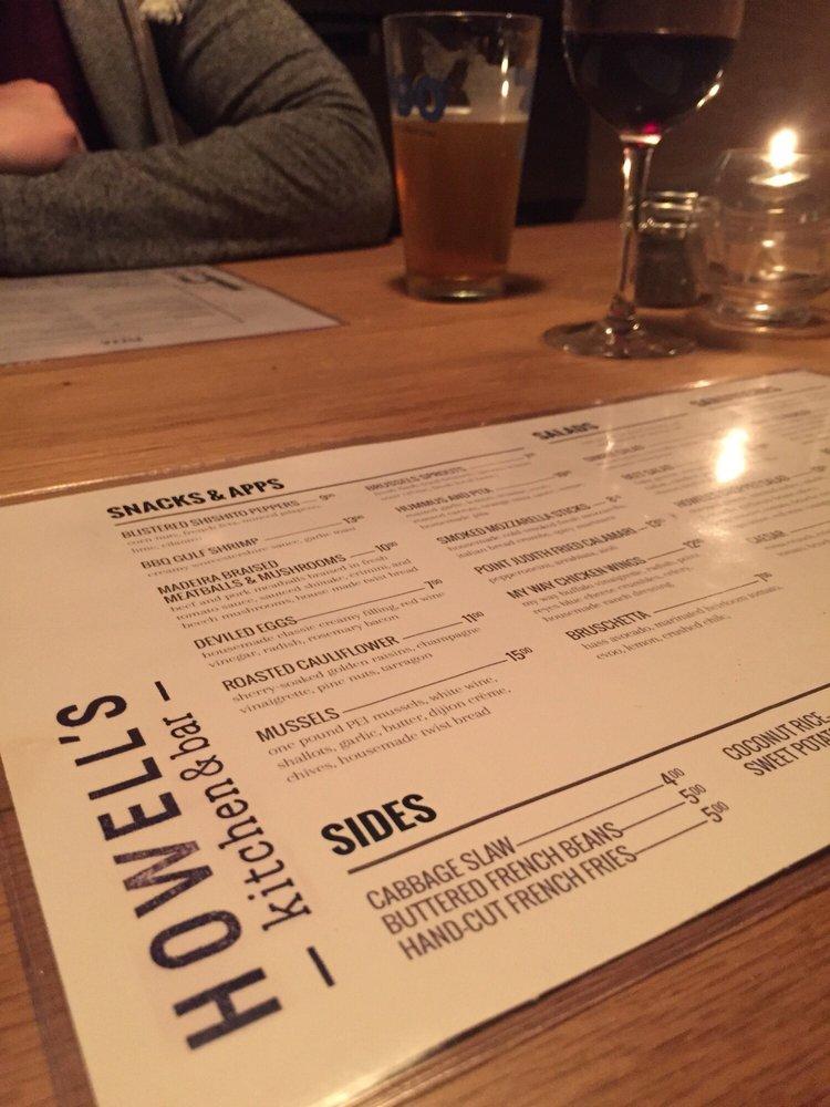 Menu at Howell's Kitchen and Bar, Atlanta