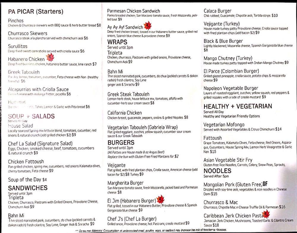 Menu at Chefs on the Run Assorted Cuisine restaurant, Homestead, 10 E ...