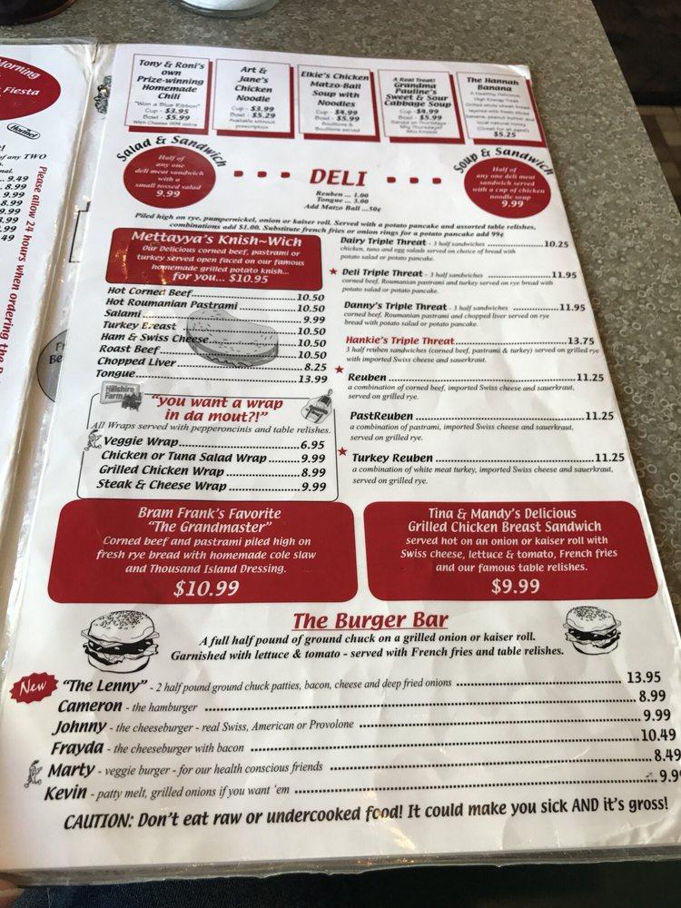 Menu at Lenny’s Restaurant, Clearwater