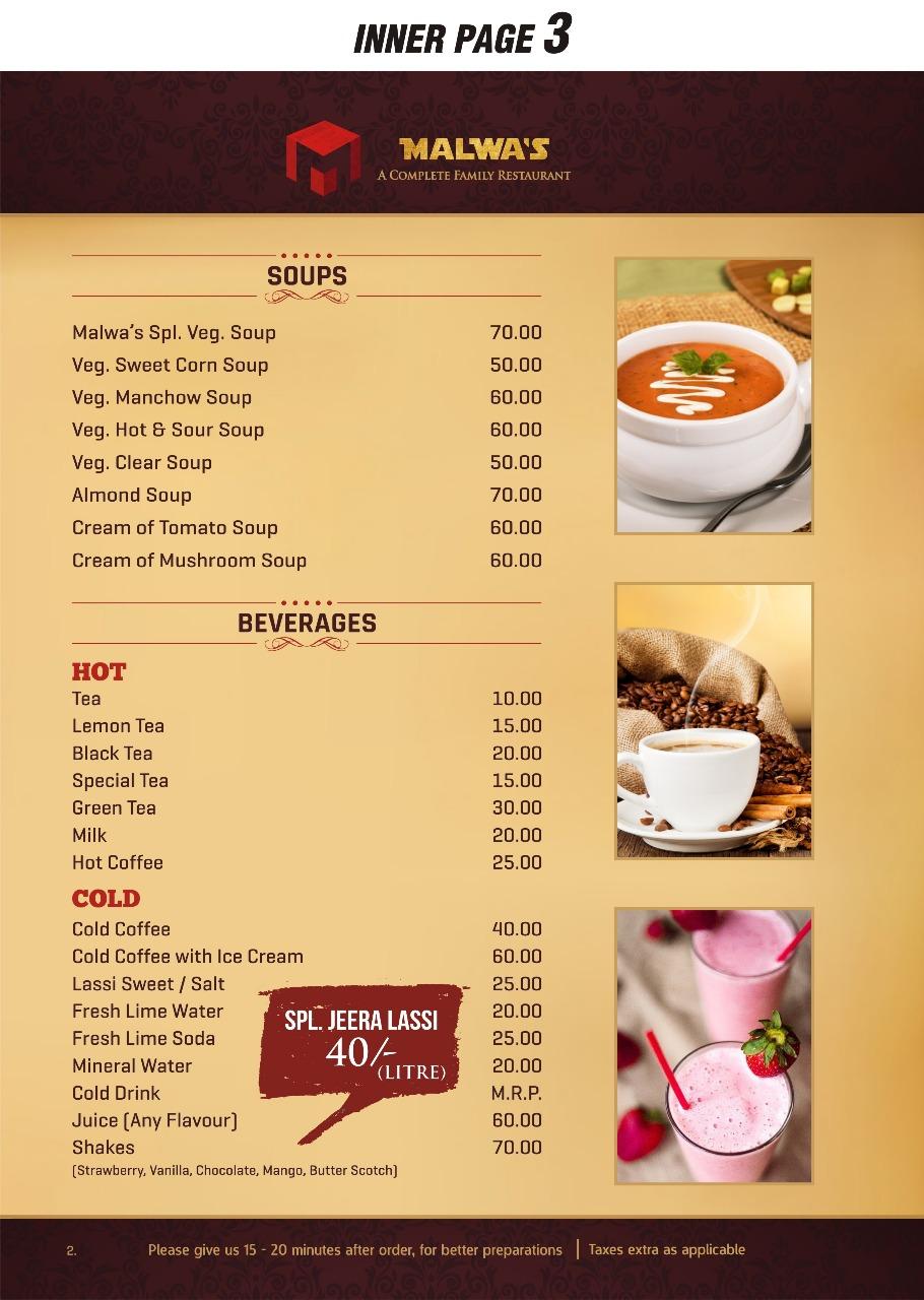 Menu at Malwa Sweet & Restaurant, Khamanon